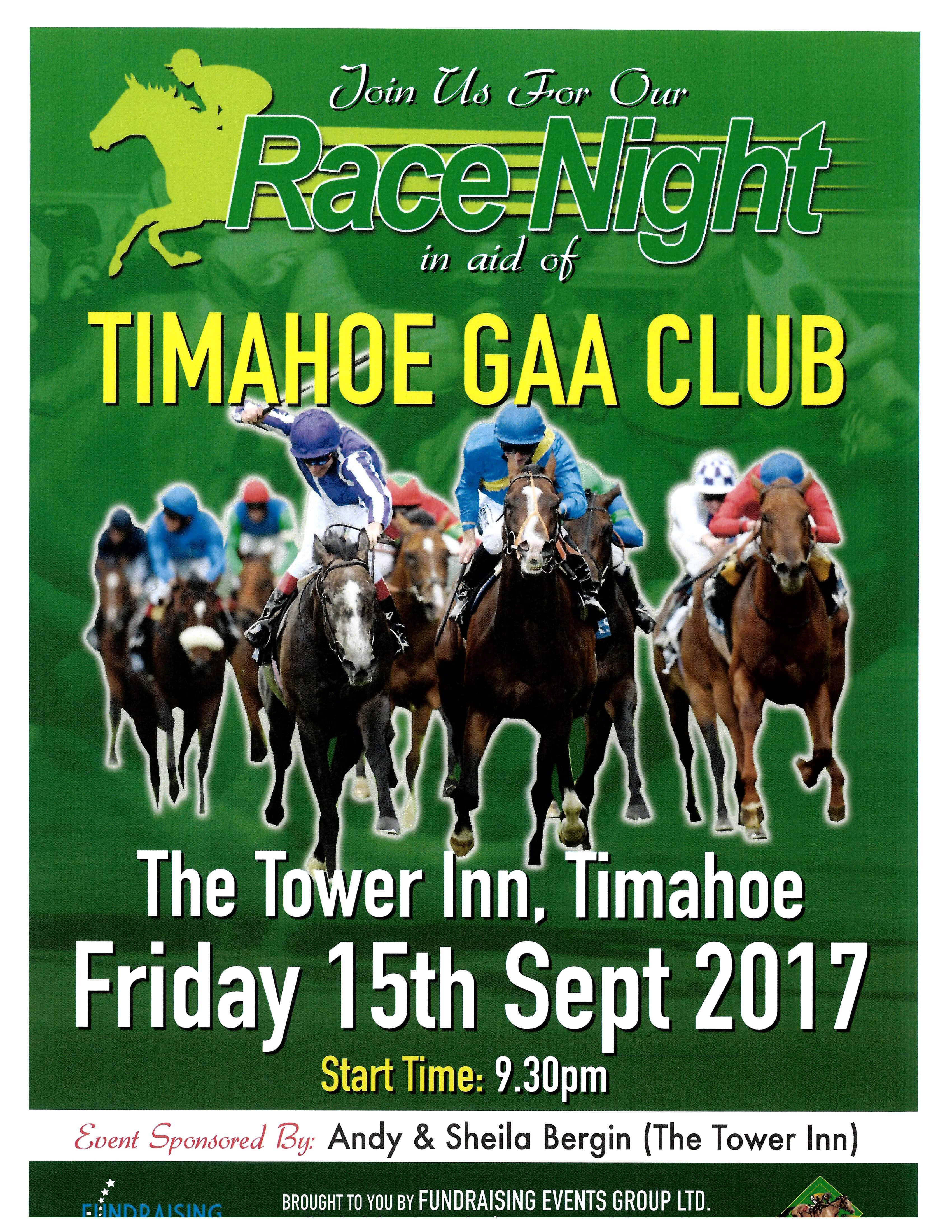 Timahoe GAA holding Race Night to raise funds - Laois Today