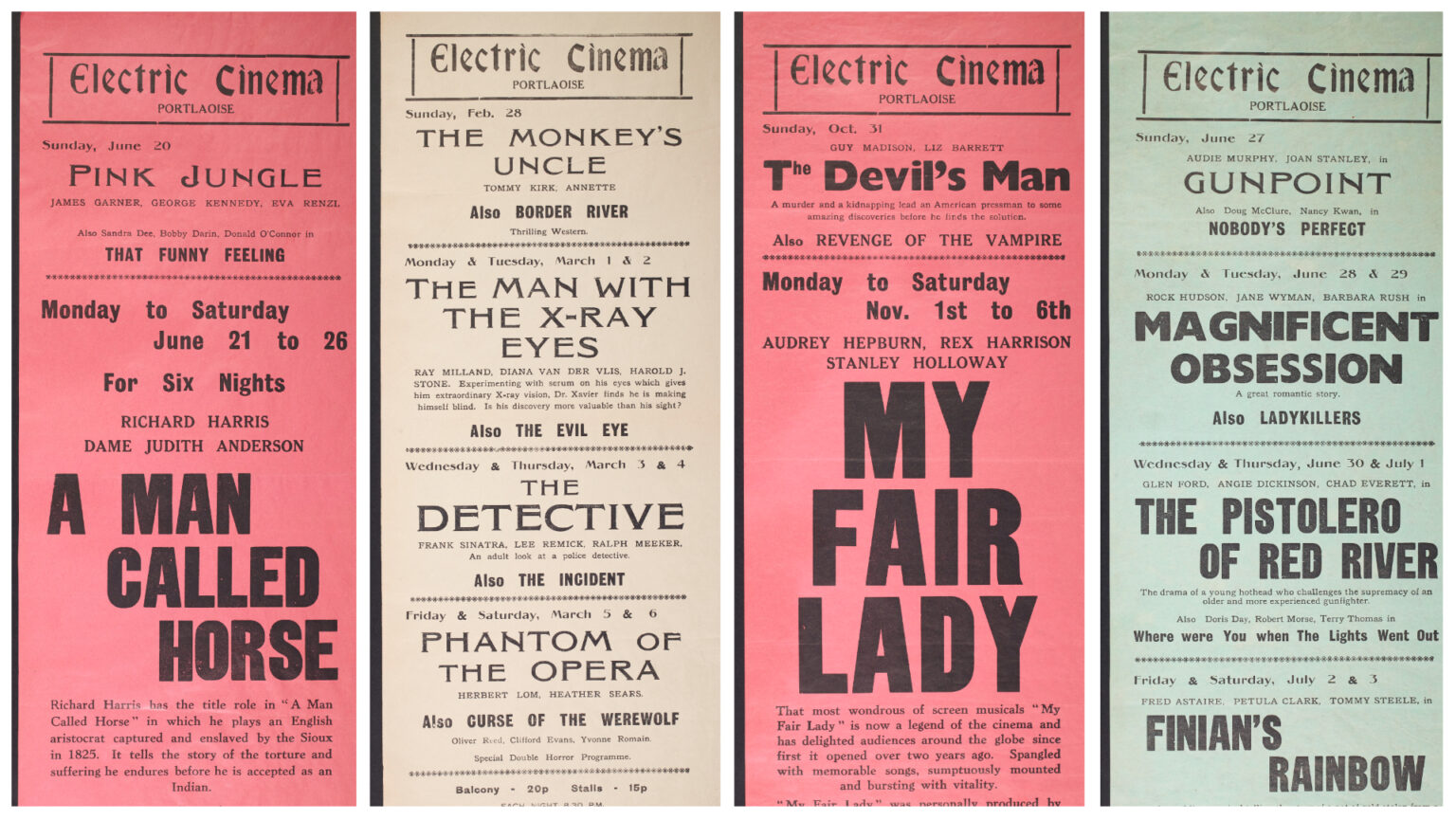 Posters dating back to the 1960s from cinema in Portlaoise acquired by ...