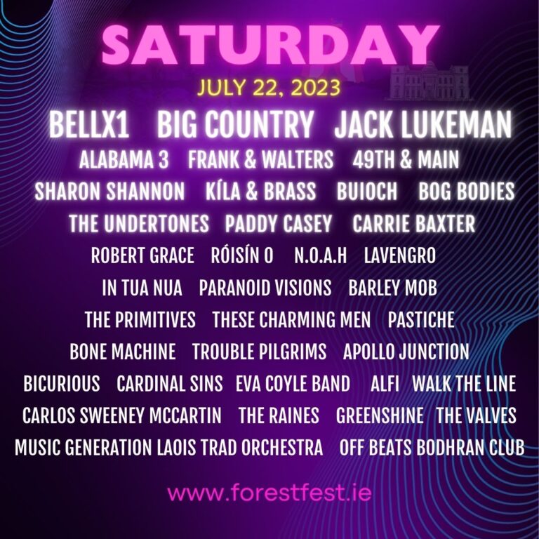 Forest Fest day-by-day line-up details revealed - Laois Today