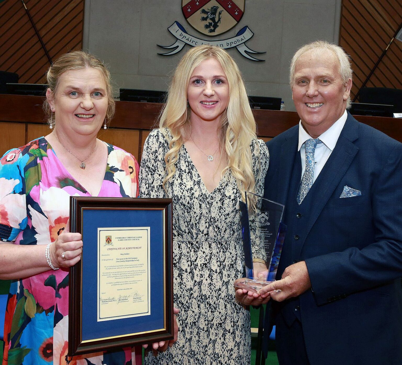 In Pictures: All smiles as Laois athlete Mary Mulhare honoured with ...
