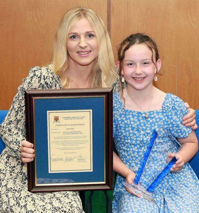 In Pictures: All smiles as Laois athlete Mary Mulhare honoured with ...