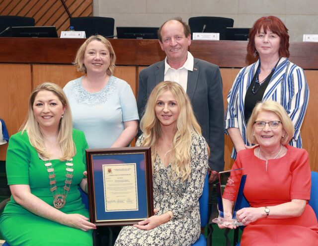 In Pictures: All smiles as Laois athlete Mary Mulhare honoured with ...